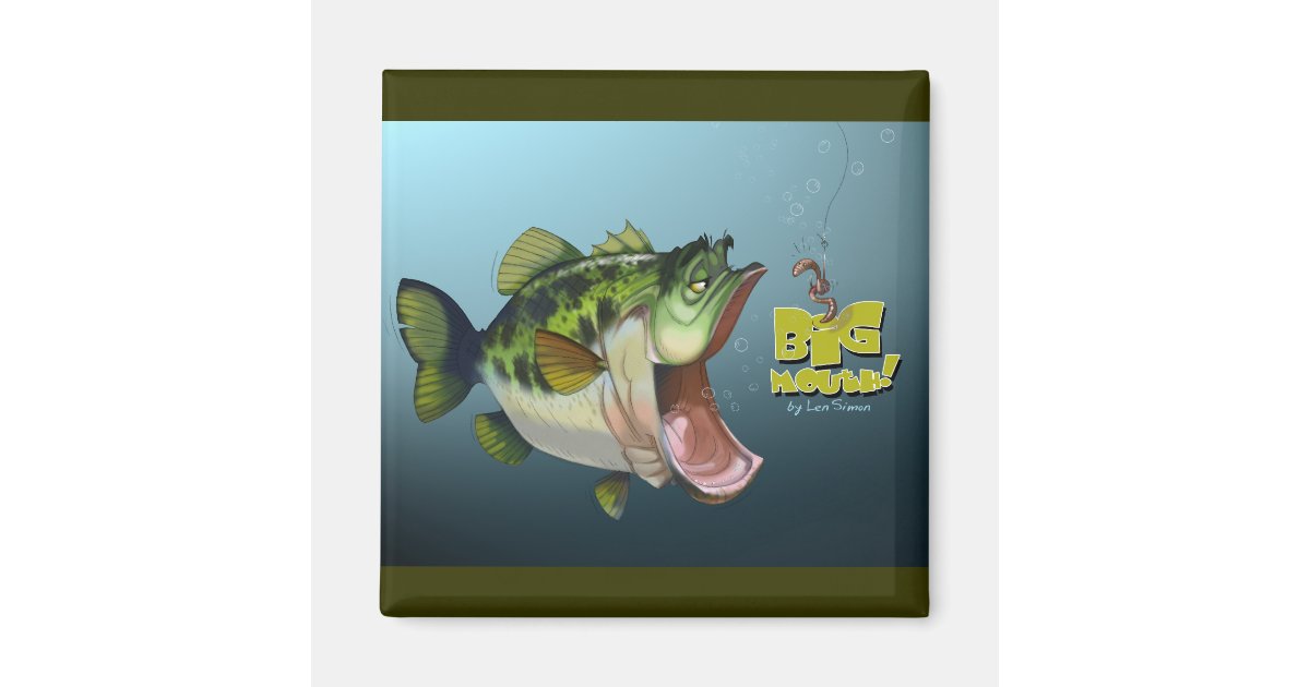 LargeMouth Bass Magnet | Zazzle