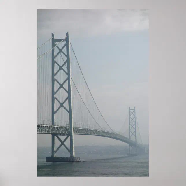 LARGEST SUSPENSION BRIDGE on EARTH Poster | Zazzle