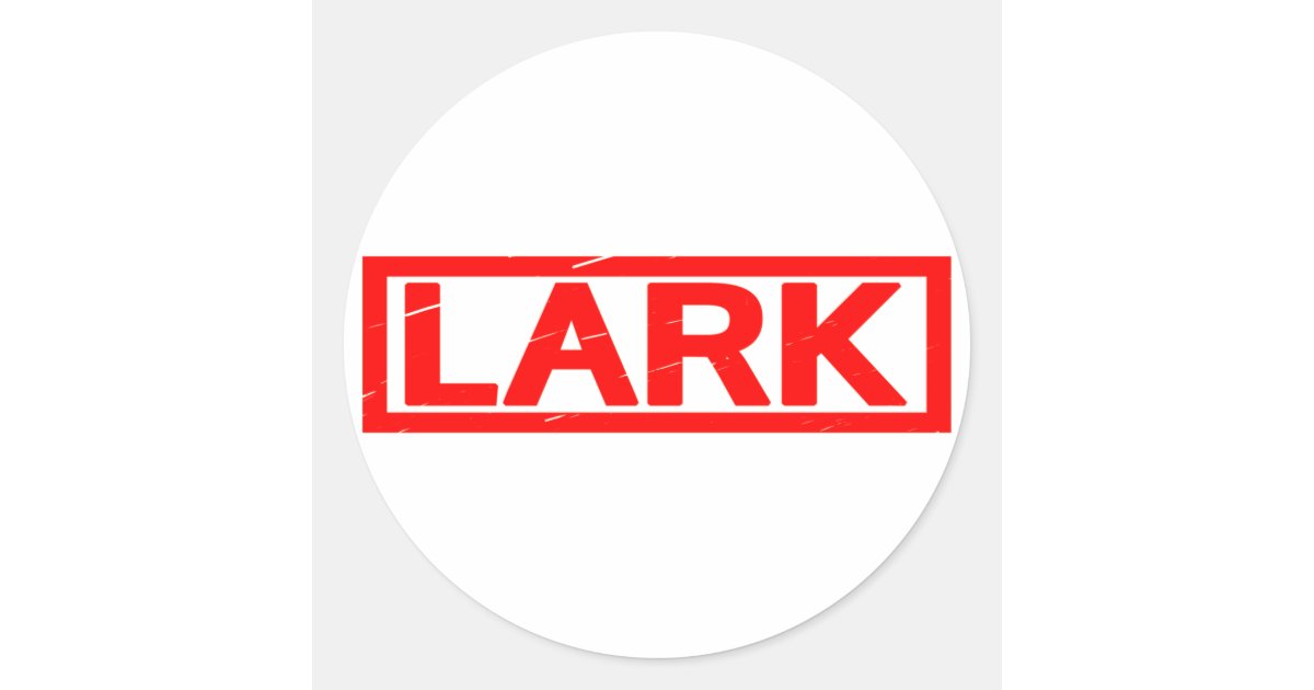 Lark Stamp Classic Round Sticker | Zazzle