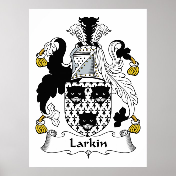 Larkin Family Crest Poster | Zazzle.com