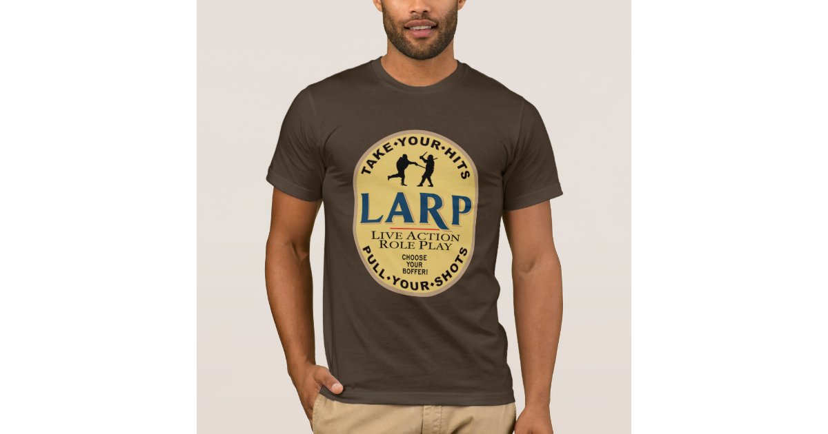 Larp Label Shirt | Zazzle