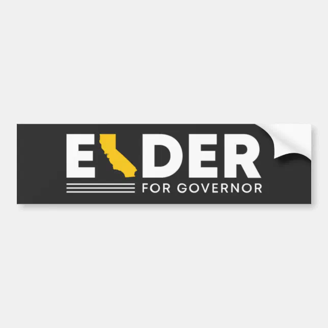 Larry Elder for California Governor Bumper Sticker | Zazzle