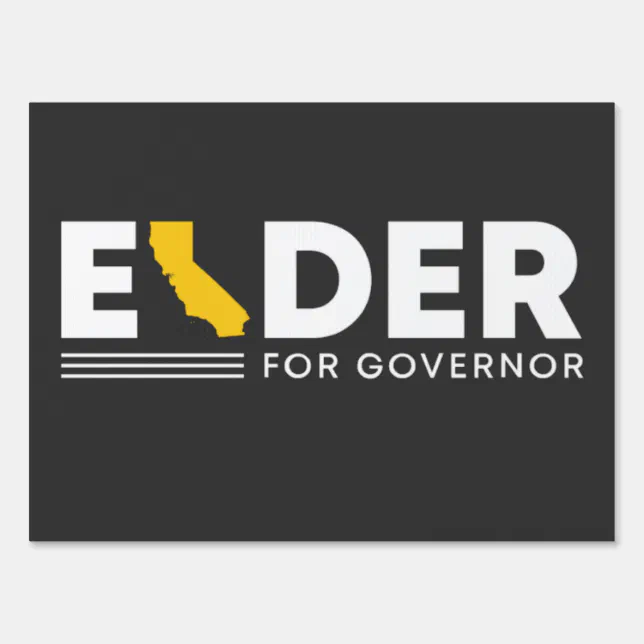 Larry Elder for California Governor Sign | Zazzle