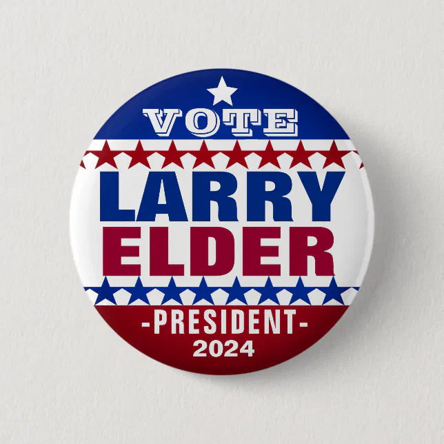 Larry Elder for President 2024 Campaign Button | Zazzle