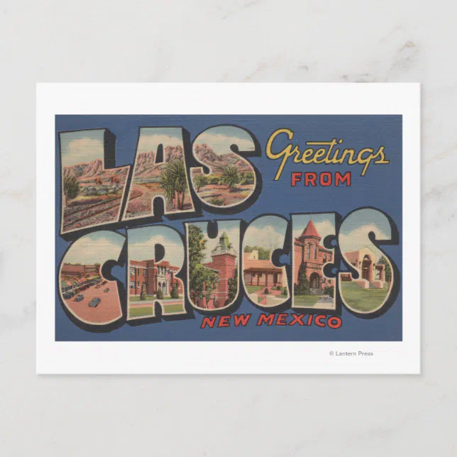 Las Cruces, New Mexico - Large Letter Scenes Postcard | Zazzle