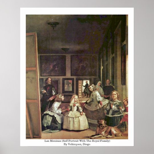 Las Meninas (Self Portrait With The Royal Family) Poster | Zazzle.com