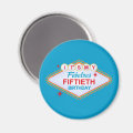 Las Vegas 50th Birthday Magnet | Zazzle