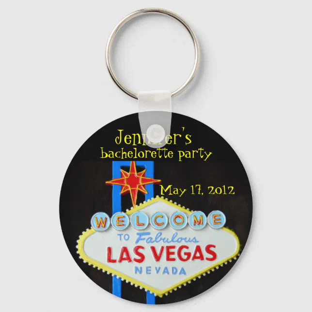 Las Vegas Bachelorette Party Favor Keychain | Zazzle