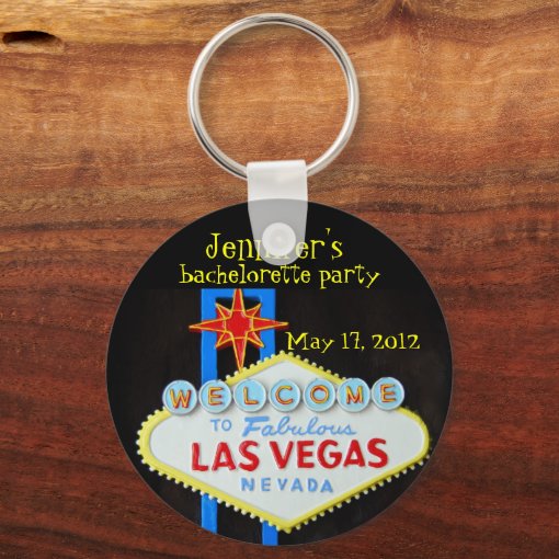 Las Vegas Bachelorette Party Favor Keychain | Zazzle