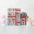Las Vegas Casino Gambling Slot Machine Bars 7's Wrapping Paper | Zazzle