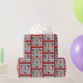 Las Vegas Casino Gambling Slot Machine Bars 7's Wrapping Paper | Zazzle