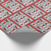 Las Vegas Casino Gambling Slot Machine Bars 7's Wrapping Paper | Zazzle