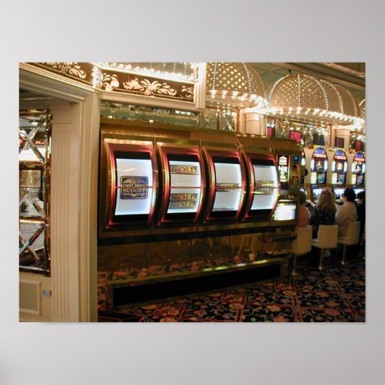 Las Vegas Casino Giant Slot Machine Poster | Zazzle.com