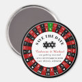 Las Vegas Casino Roulette Wheel Save The Date Magnet | Zazzle