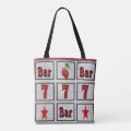 Las Vegas Casino Slot Machine Design With Red Tote Bag | Zazzle
