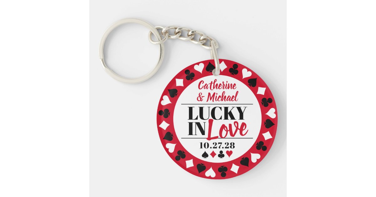 Las Vegas Casino Wedding Favor Keychain | Zazzle