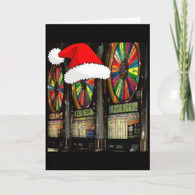 Las Vegas Christmas Slots Holiday Card | Zazzle