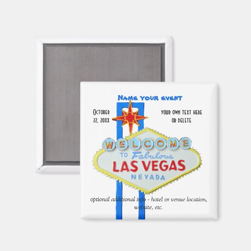 Las Vegas Custom Event Magnet | Zazzle