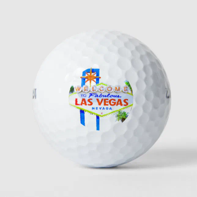 Las Vegas Golfing Golf Balls | Zazzle
