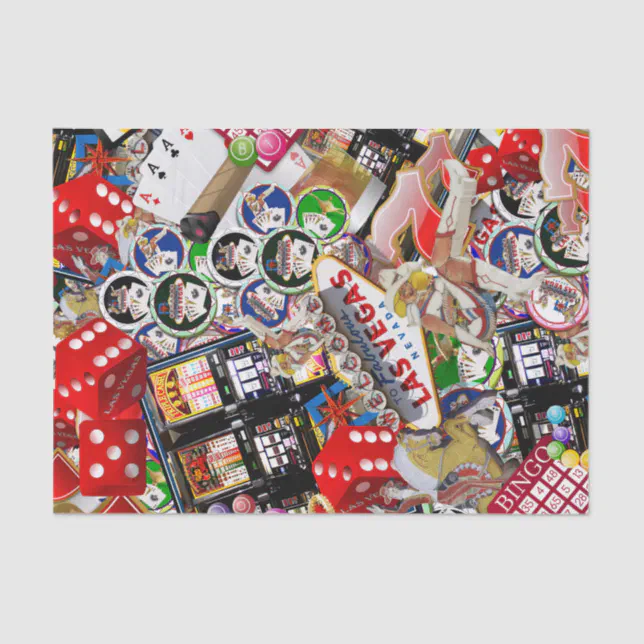 Las Vegas Icons - Gamblers Delight Tissue Paper | Zazzle