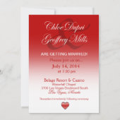 Las Vegas Jackpot Heart Slots Wedding Invitation | Zazzle