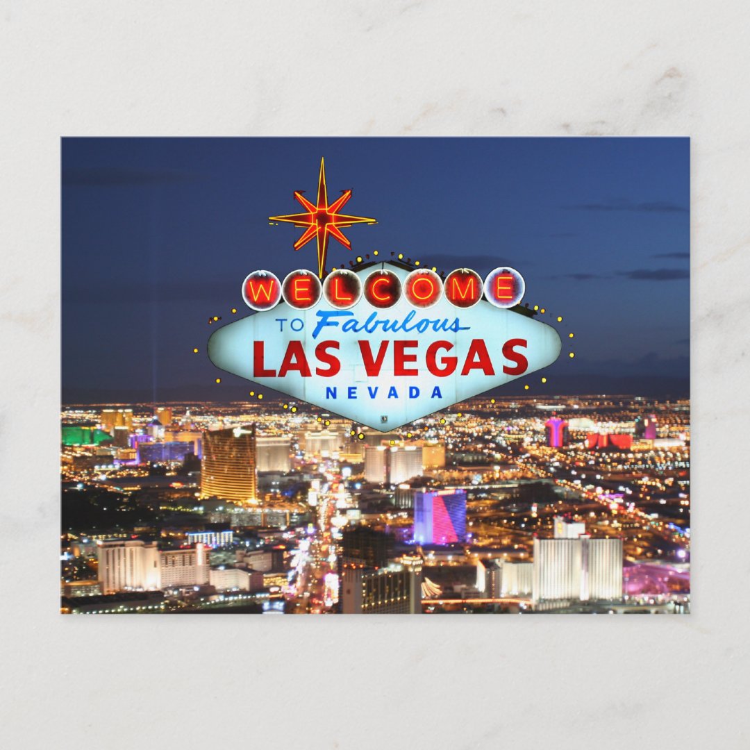 Las Vegas Post Card | Zazzle