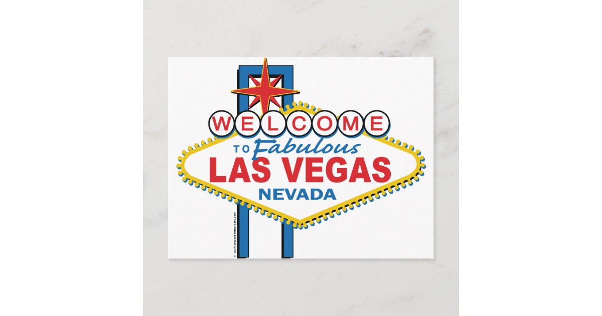Las Vegas Retro Sign Postcard | Zazzle