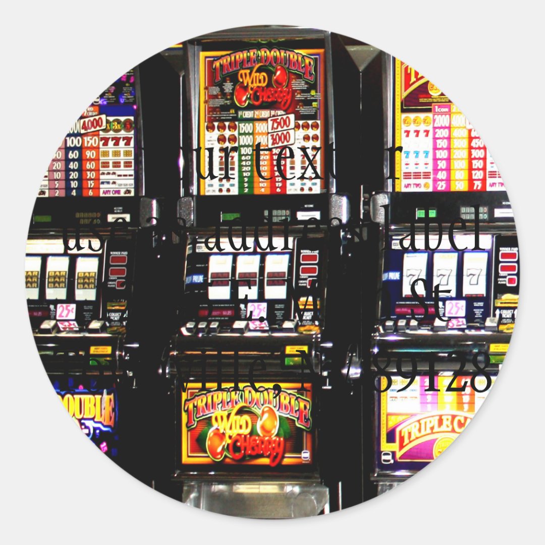 Las Vegas Slots Dream Machines Classic Round Sticker | Zazzle