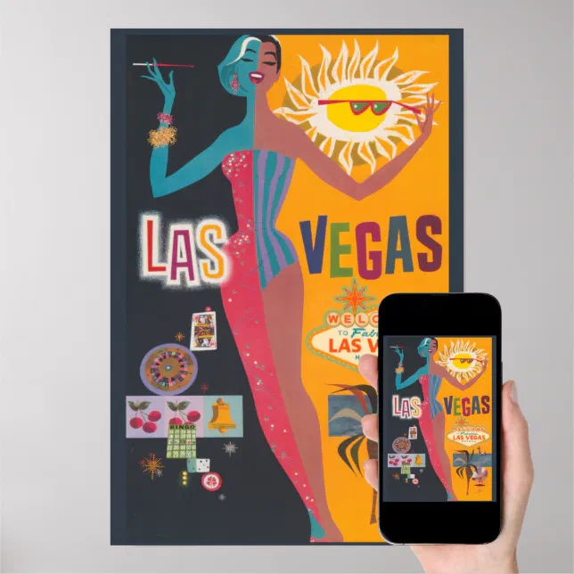 Las Vegas Travel Ad Poster | Zazzle