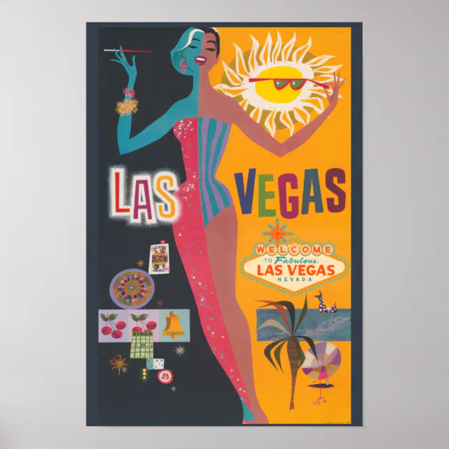 Las Vegas Travel Ad Poster | Zazzle