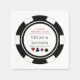 Las Vegas Wedding Black and White Poker Chip Napkins | Zazzle