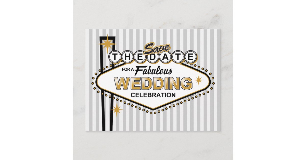 Las Vegas Wedding STD Postcard | Zazzle