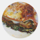 Live Laugh Lasagna Square Sticker | Zazzle.com