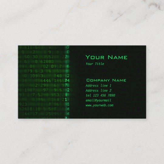 Laser Data scan Business Card | Zazzle.com