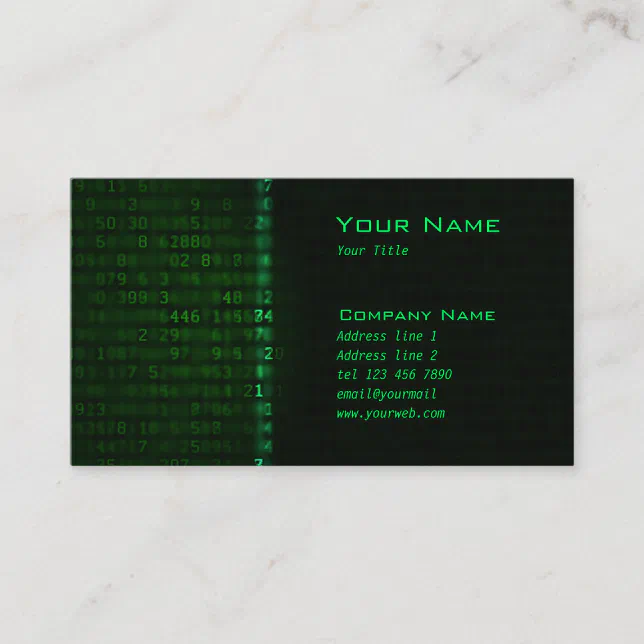 Laser Data scan Business Card | Zazzle