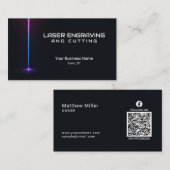 Laser Engraving Etching Cutting Business Card | Zazzle