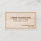 Laser Engraving Etching Cutting Business Card | Zazzle