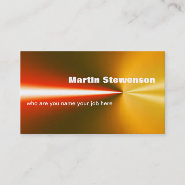 laser light business card | Zazzle