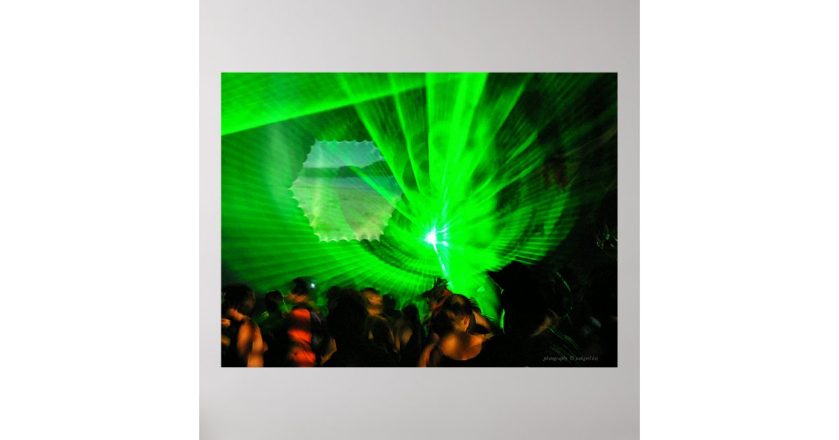 Laser Lights Outdoor Poster | Zazzle