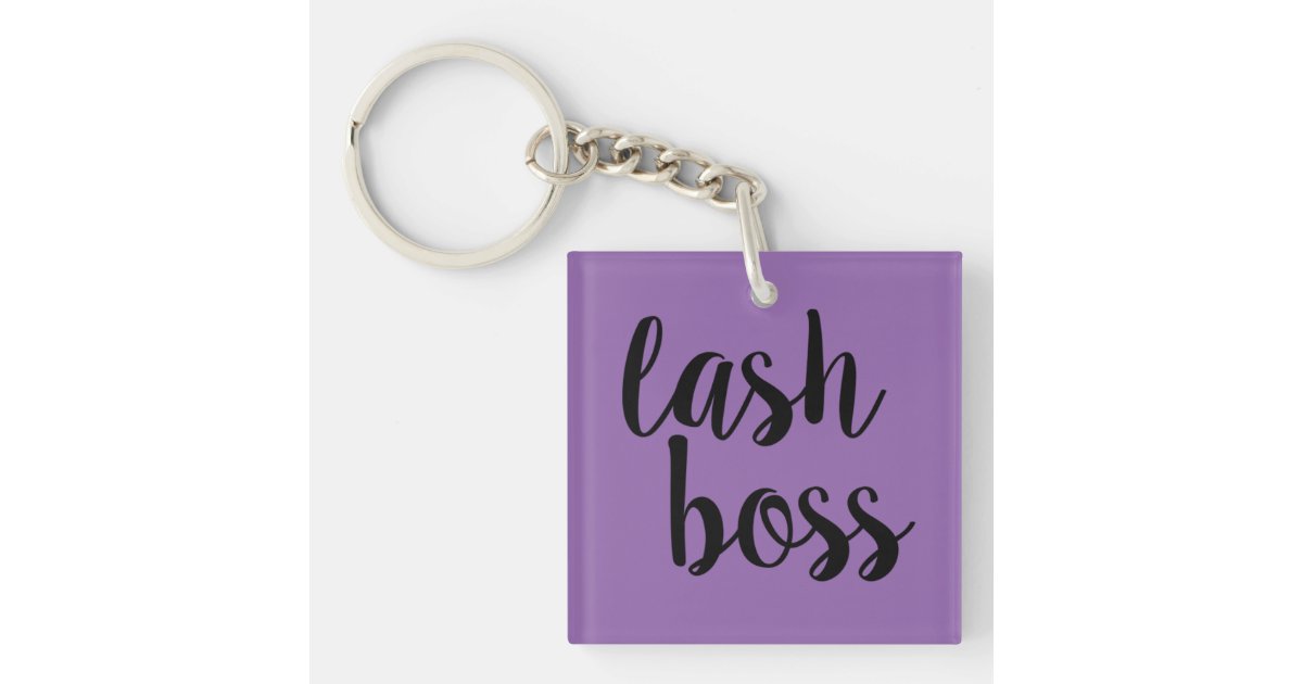 Lash Boss Acrylic Keychain | Zazzle