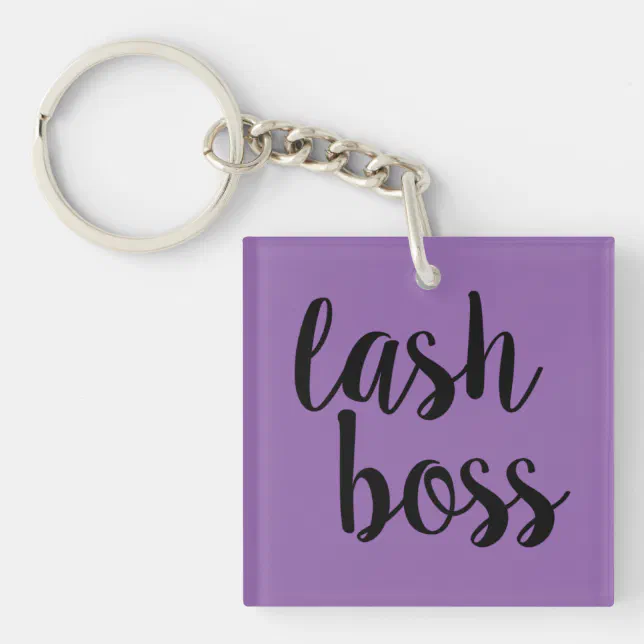 Lash Boss Acrylic Keychain | Zazzle