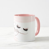 Lash Boss Makeup Eyebrow Eyes Lashes Rose Gold Mug | Zazzle