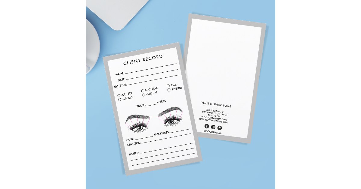 Lash Client Record Add Logo | Zazzle
