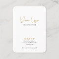 Lash Client Record Form White & Gold Lashes Salon Business Card | Zazzle