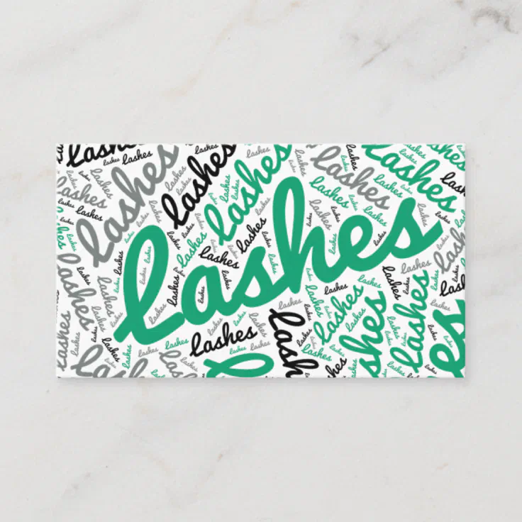 Lash extensions business card | Zazzle