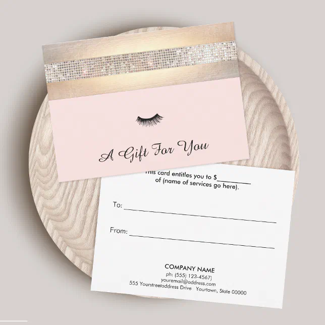 Lash Extensions Salon Gift Certificate | Zazzle