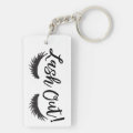 Lash Out Eyelashes Lash Salon Makeup Artist Keychain | Zazzle
