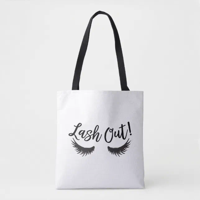 Lash Out Eyelashes Lash Salon Makeup Artist Tote Bag | Zazzle