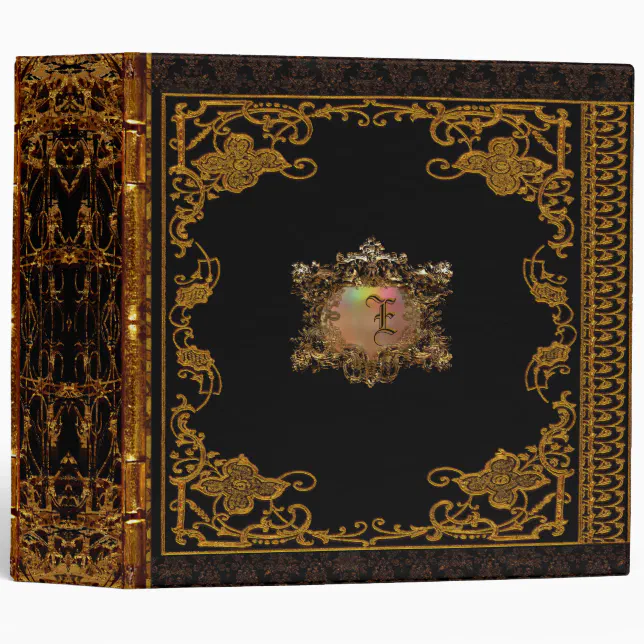 Lasher Antiqued Personalized Victorian Binder | Zazzle