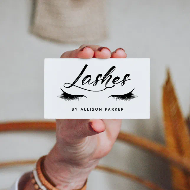 "Lashes" Business Card | Zazzle